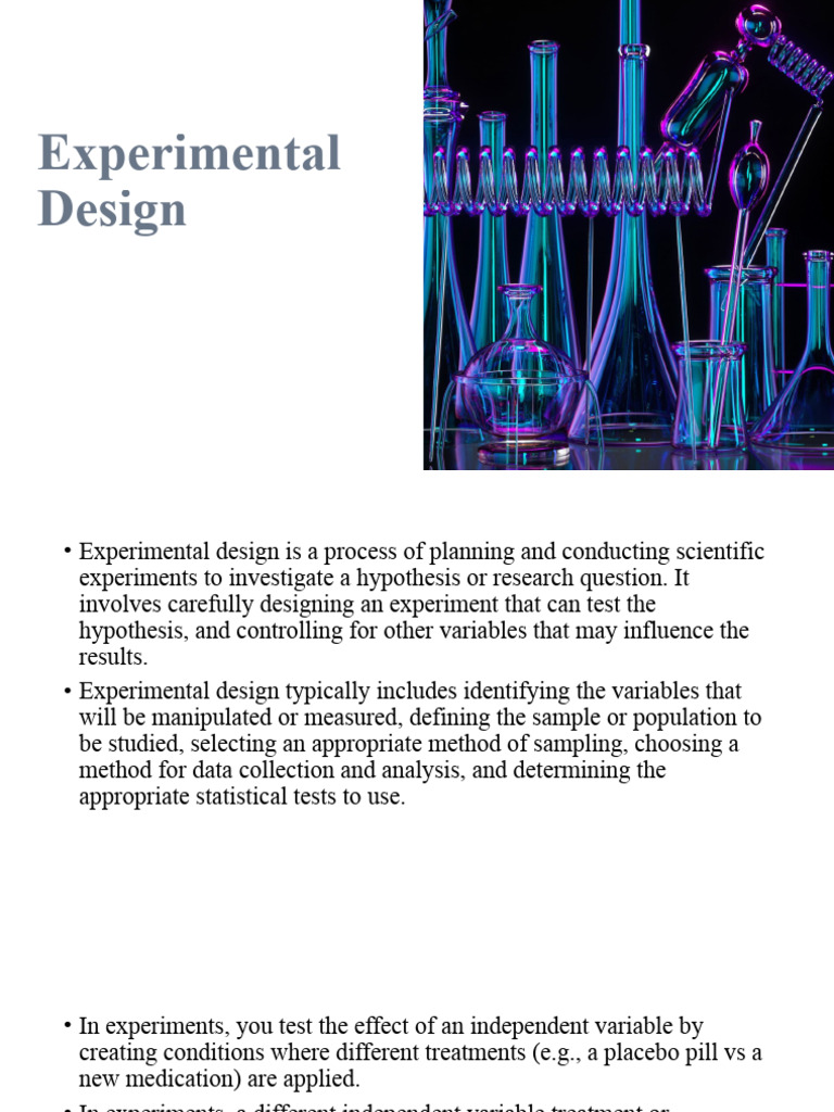 Experimental Design | PDF | Experiment | Statistics