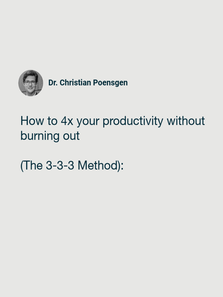 3-3-3 METHOD | PDF | Cognition | Psychology