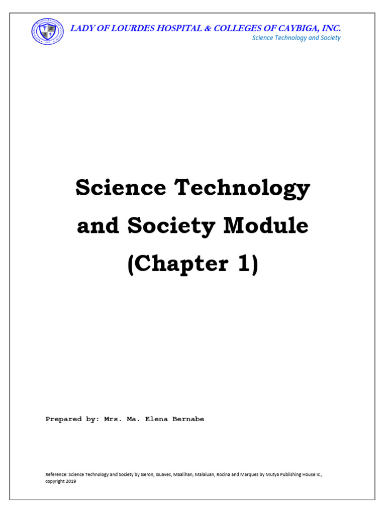 STS Module 1 - Chapter 1 | PDF | Science | Physical Sciences