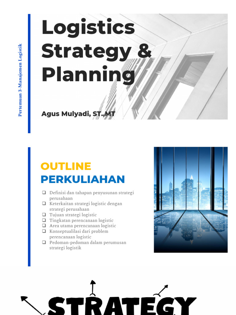 A1aa7 Pertemuan 3 Logistics Strategy and Planning | PDF