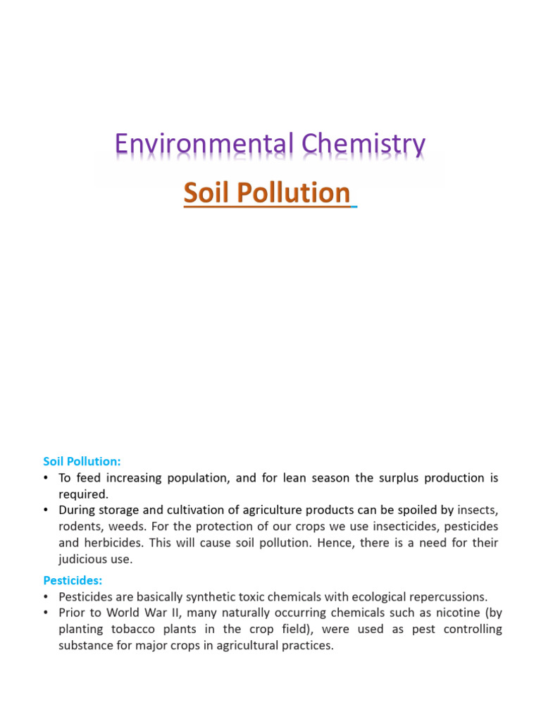 Soil Pollution | PDF