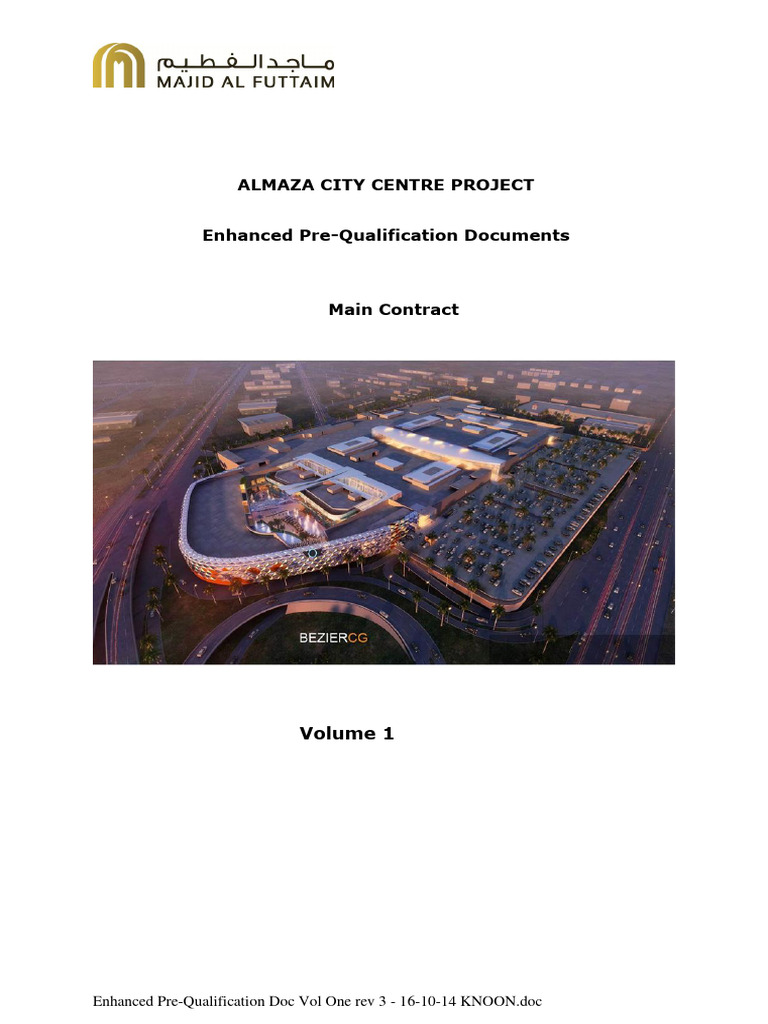 Enhanced Pre-Qualification Doc Vol 1 | PDF | Technology & Engineering