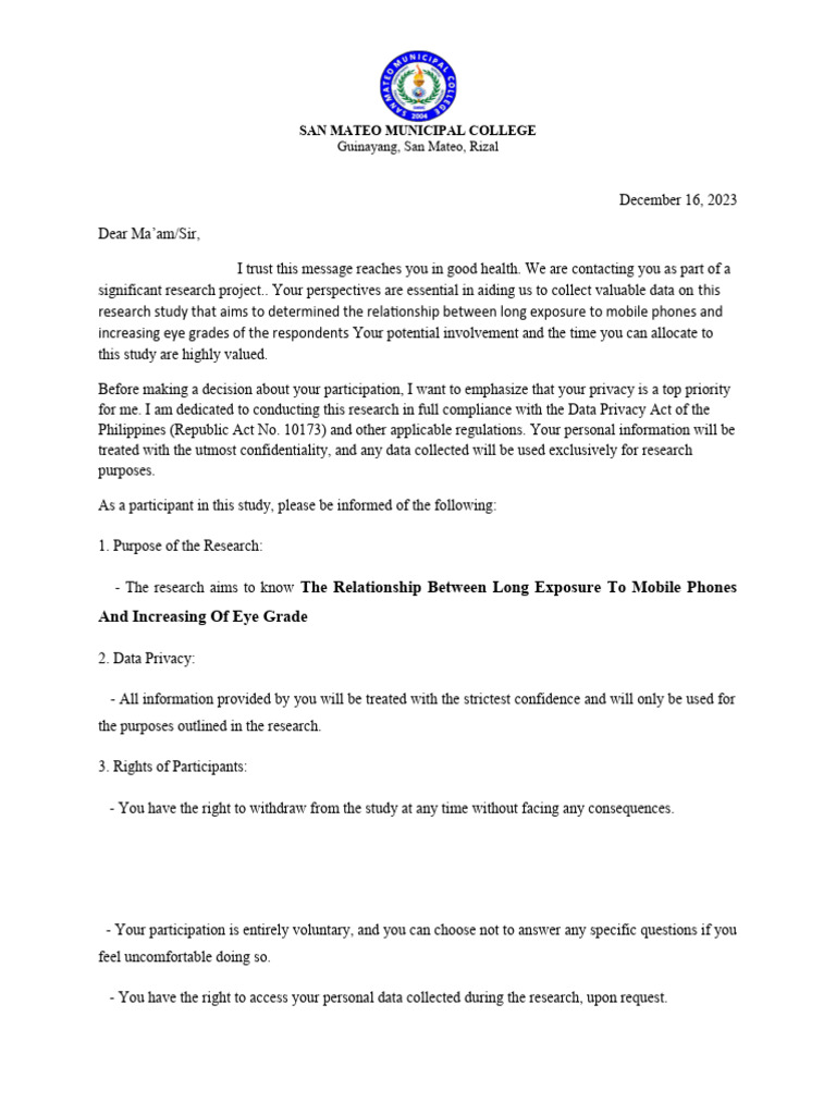 Letter To Respondent Letter of Approval | PDF