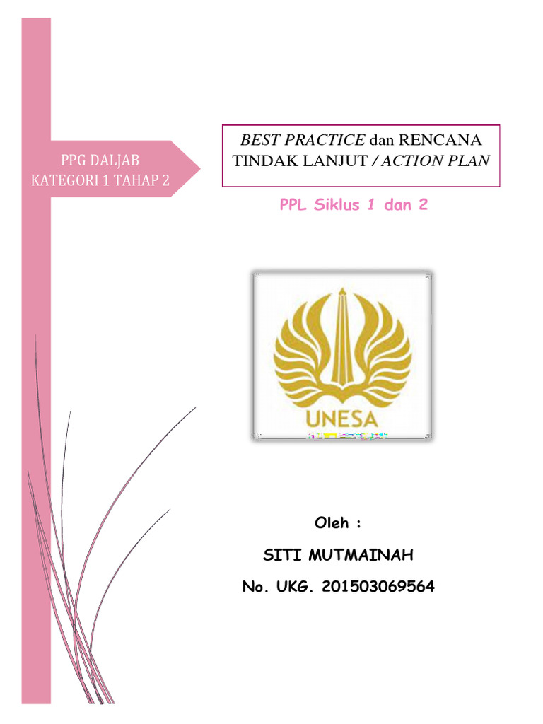 100 - Best Practice RTL Siklus 1-2 - Siti Mutmainah | PDF | Pengembangan Diri