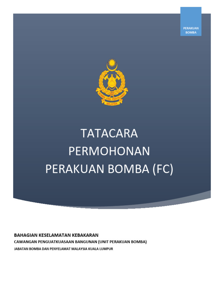 Tatacara Permohonan FC Manual Renew | PDF