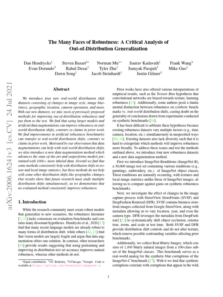 The Manyfaces Of Robustness A Critical Analysis Of Out Of