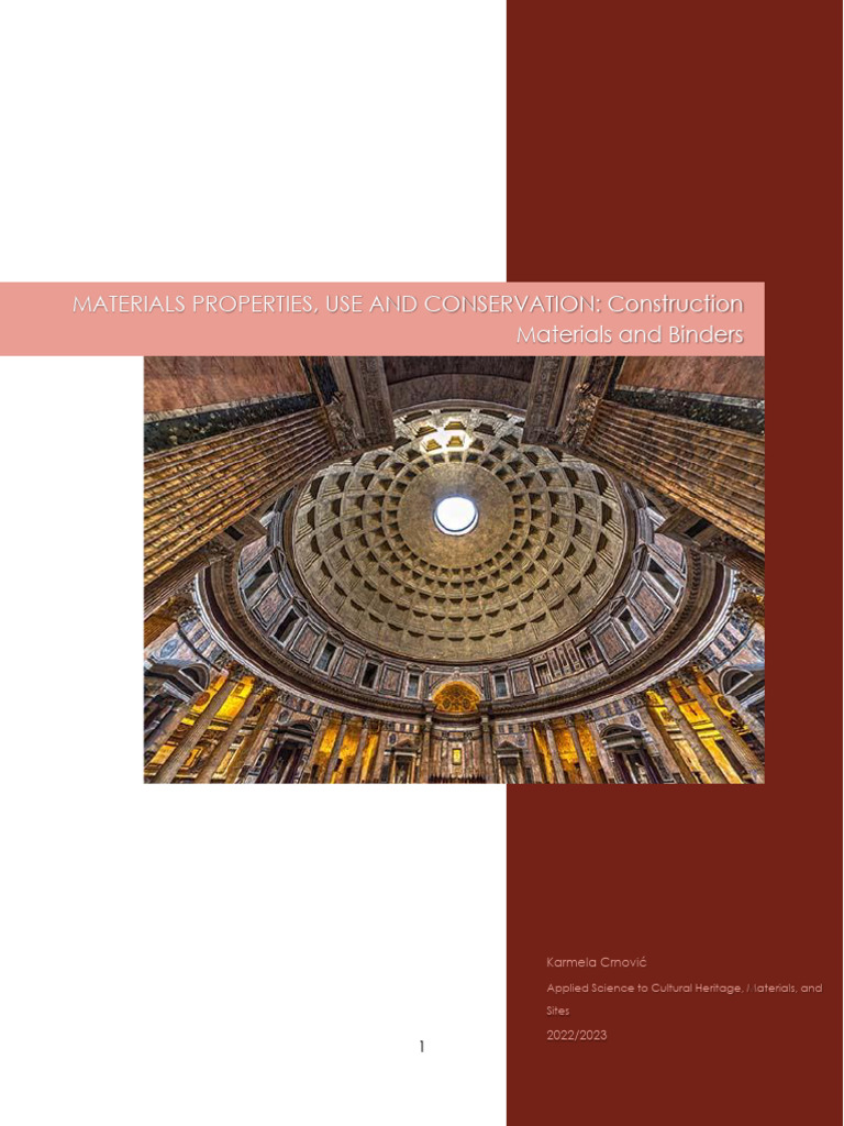 Construction Materials and Binders - Script | PDF | Heat | Entropy