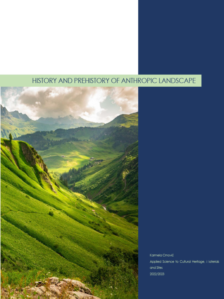 History and Prehistory of Anthropic Landscape | PDF | Perception ...