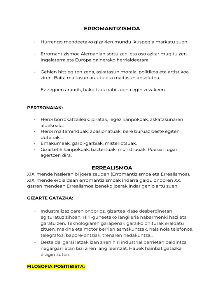 Teorie Azterketa Astea | PDF