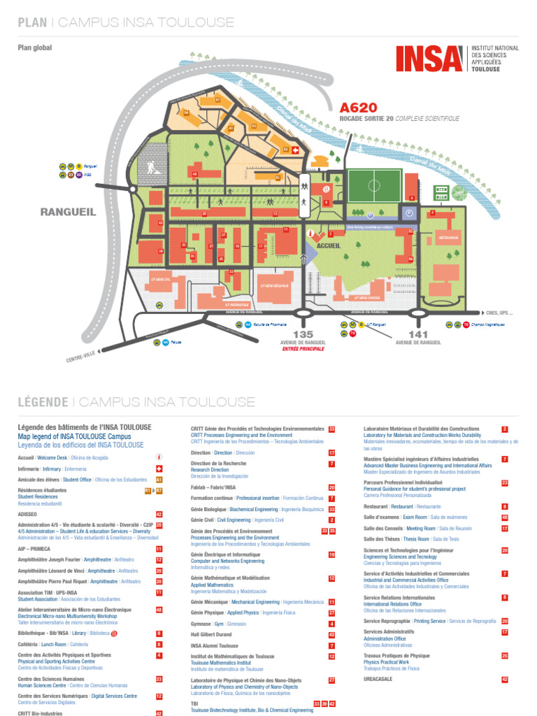 Plan Campus INSA 2019 | PDF
