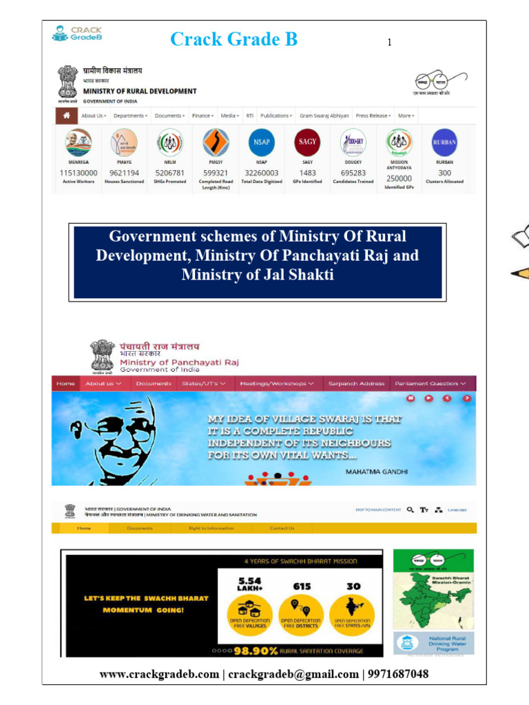 Government Rural Development Schemes | PDF | Economies
