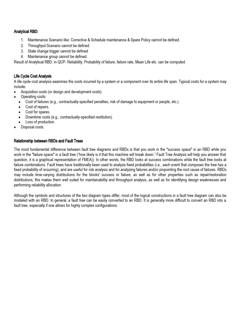 BlockSim Reliability Analysis Overview | PDF | Reliability Engineering ...