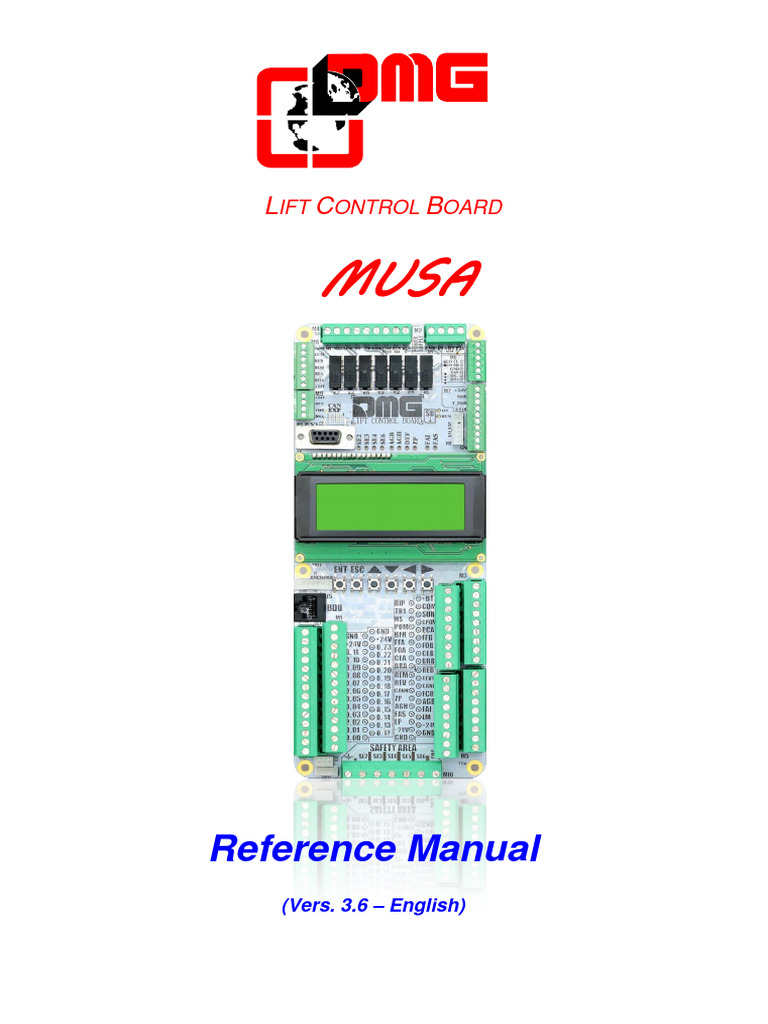 MUSA Lift Control Board Manual v3.6 | PDF | Elevator | Rectifier