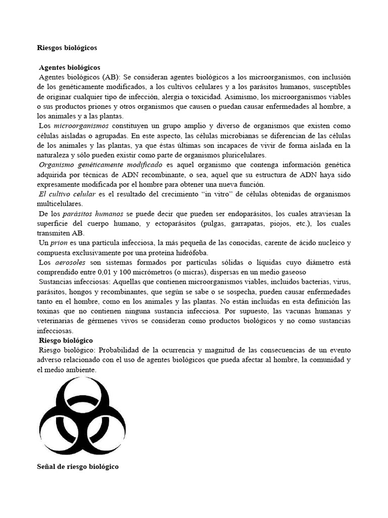 riesgo-biologico | PDF