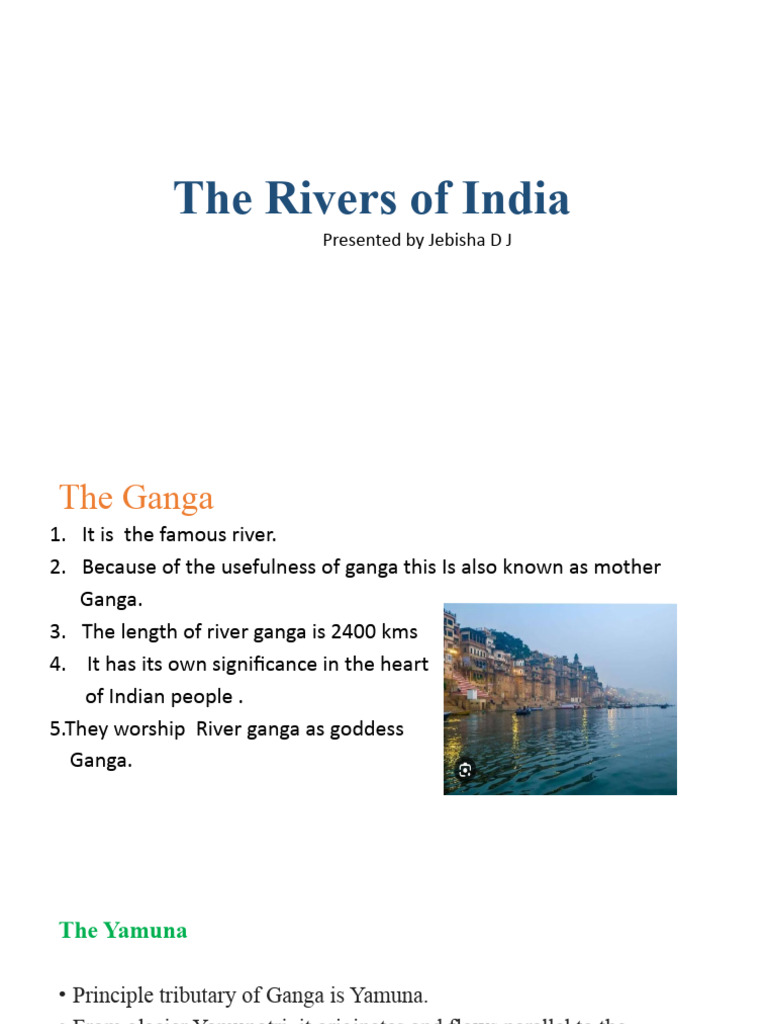 Major Rivers of India Overview | PDF