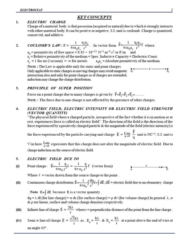 Electrostatics | PDF