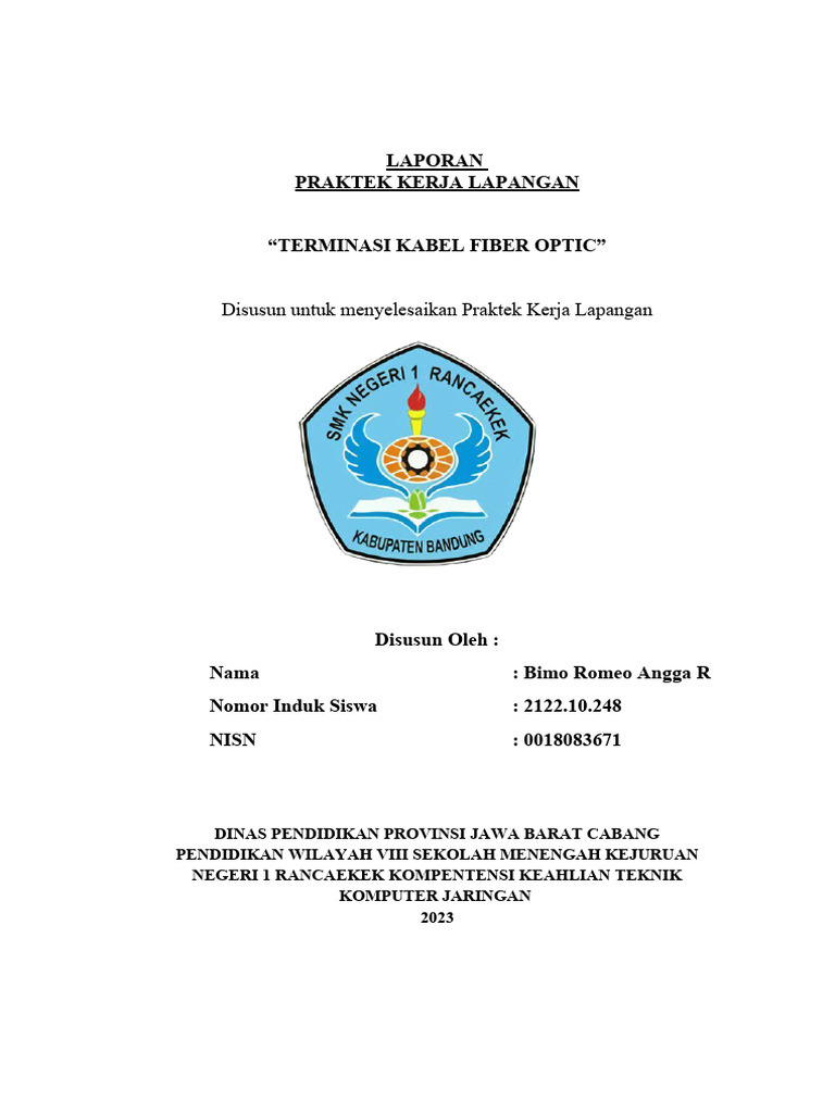 LAPORAN PKL Bimo Romeo Angga Rexa 85% | PDF