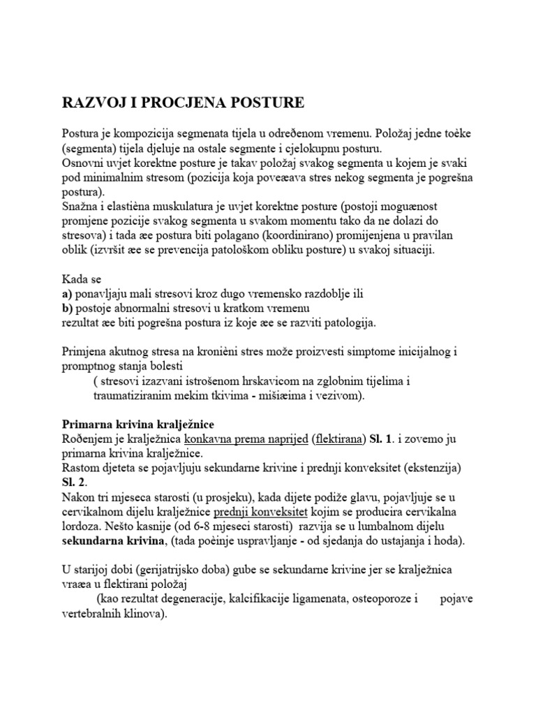 Razvoj Posture | PDF