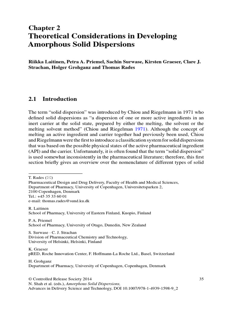 Theoretical Considerations in Developing ASDs - Thomas Rades | PDF