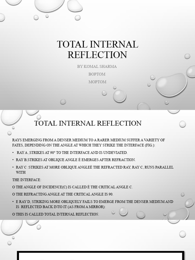 Total Internal Refelection | PDF