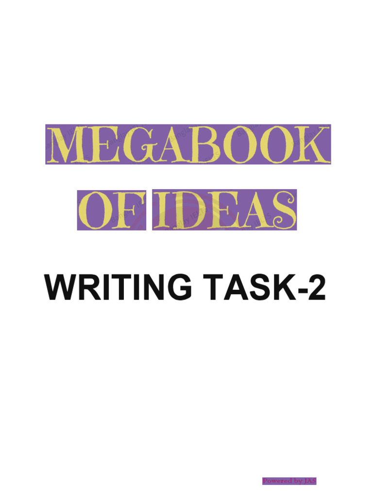 Idea Generation Task 2 - IELTS Resourceful | PDF