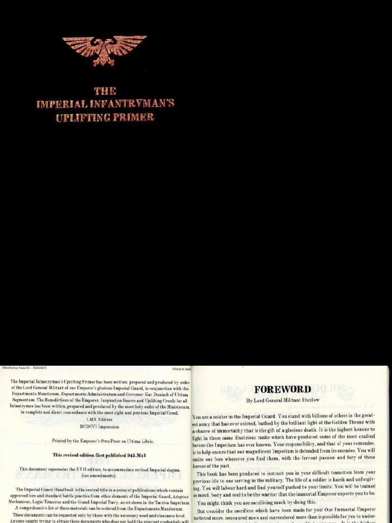 Imperial Infantryman S Uplifting Primer PDF Free | PDF