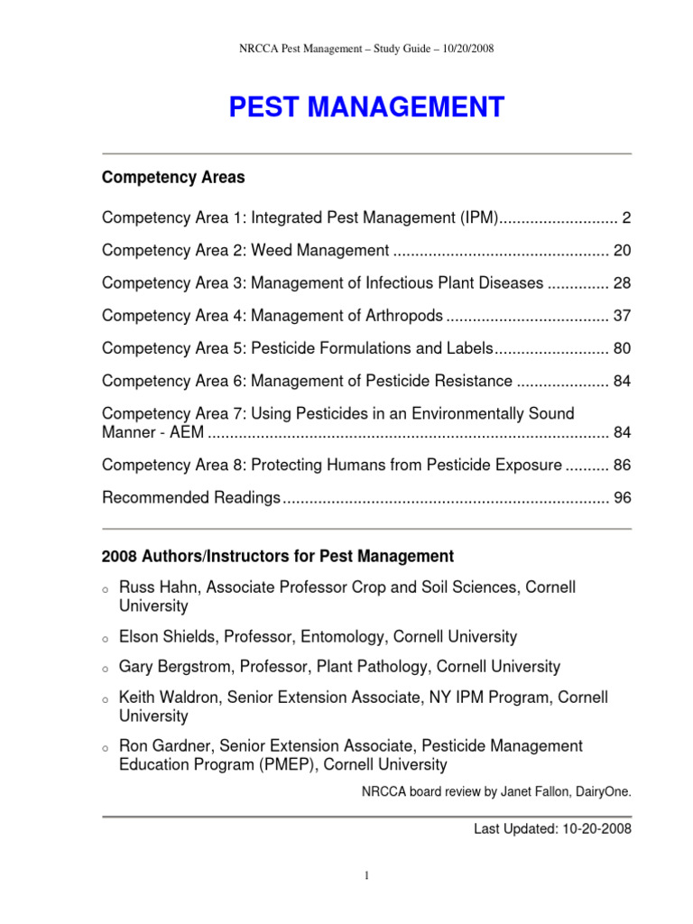 Pest Management | PDF | Pest (Organism) | Pesticide