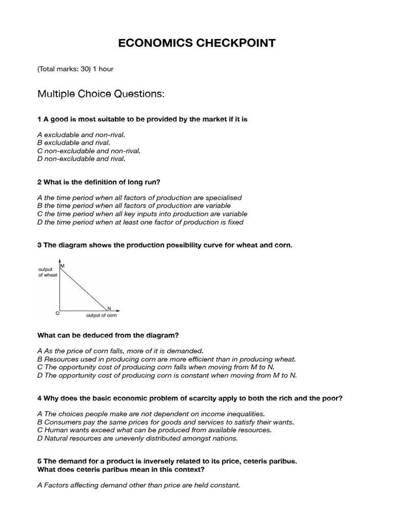 Eco AS1 Checkpoint | PDF