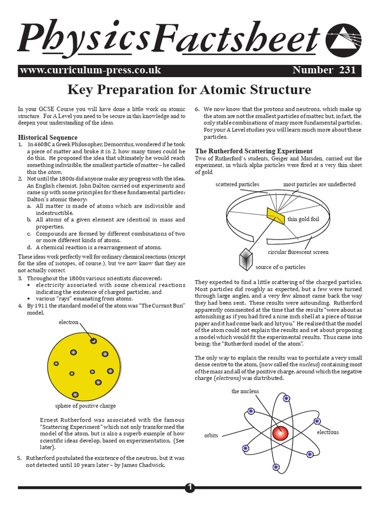 231 Atomic Structure Pdf
