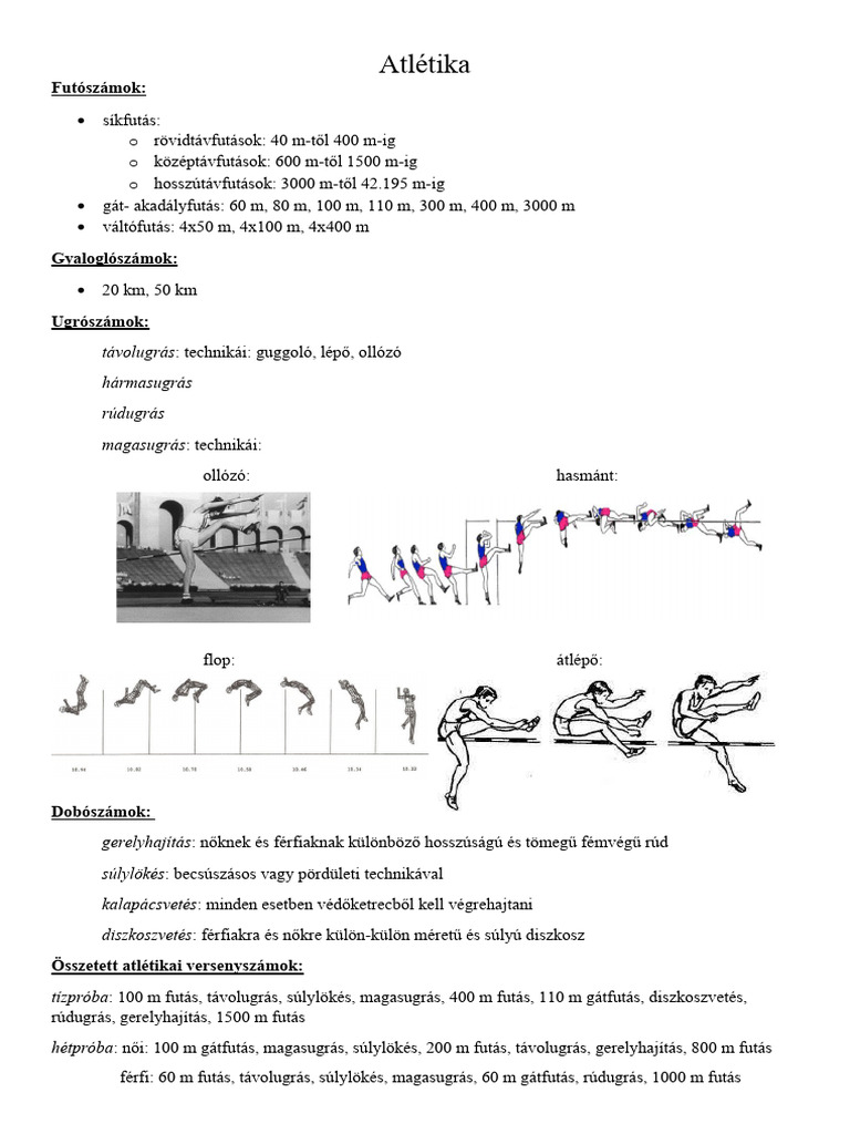Atlétika | PDF