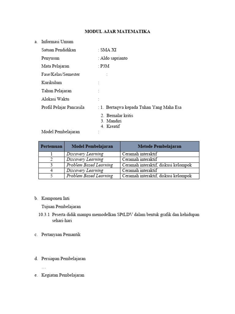 Modul Aldo Saprianto | PDF