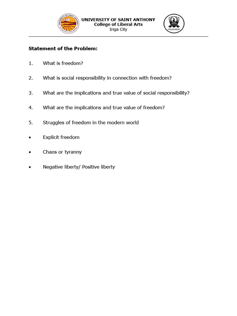 Political Science Review Freedom | PDF | Liberty | Free Will