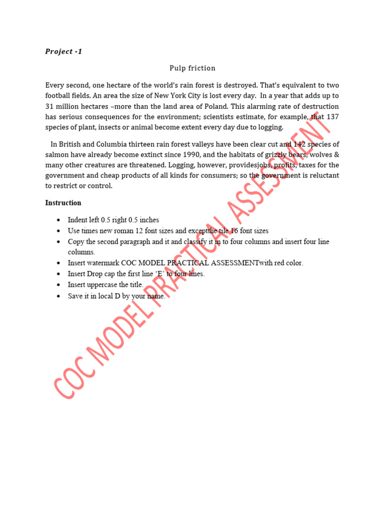Coc Model Practical Assessment2 | PDF