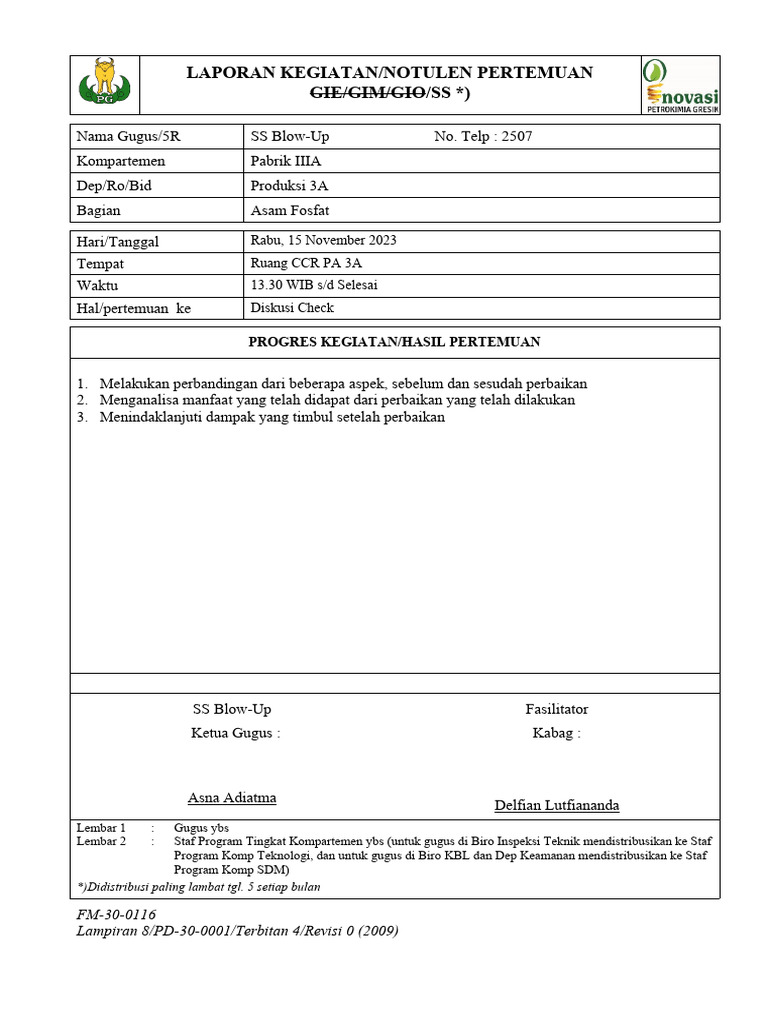 SS Blowup Notulen Check PDF