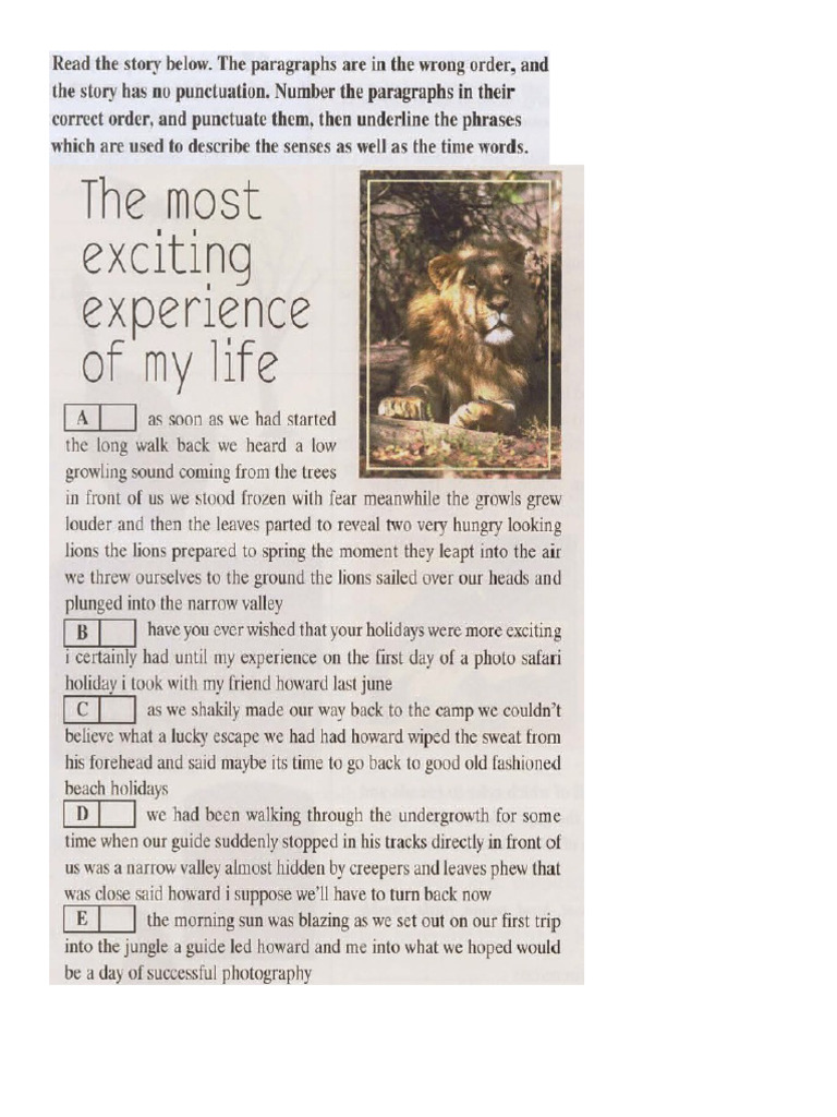 Writing A Story - Model | PDF