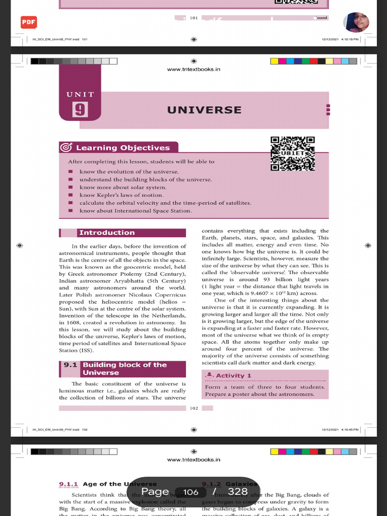 9th - Science - EM - WWW - Tntextbooks.in - PDF - Google Drive | PDF | Universe | Astronomy