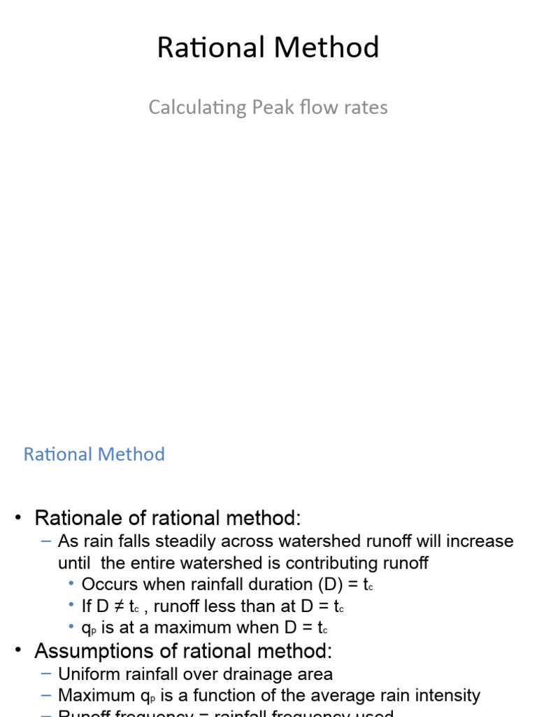 Chapter-07b RATIONAL METHOD | PDF