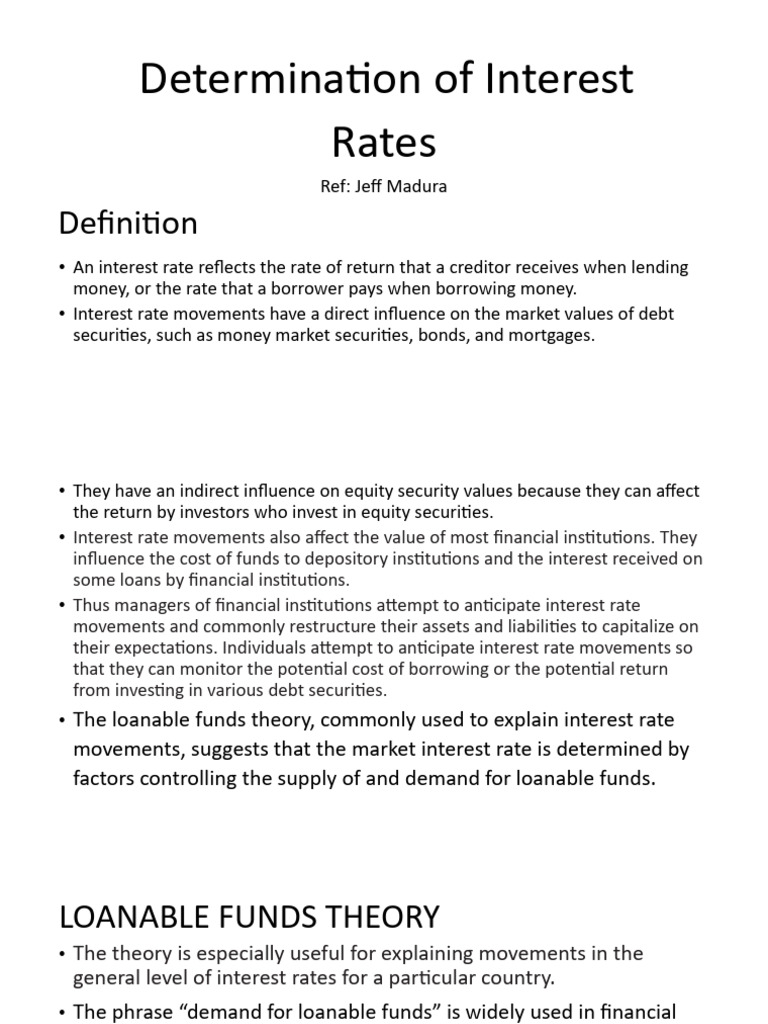 Determining Interest Rate | PDF Determining Interest Rate | PDF
