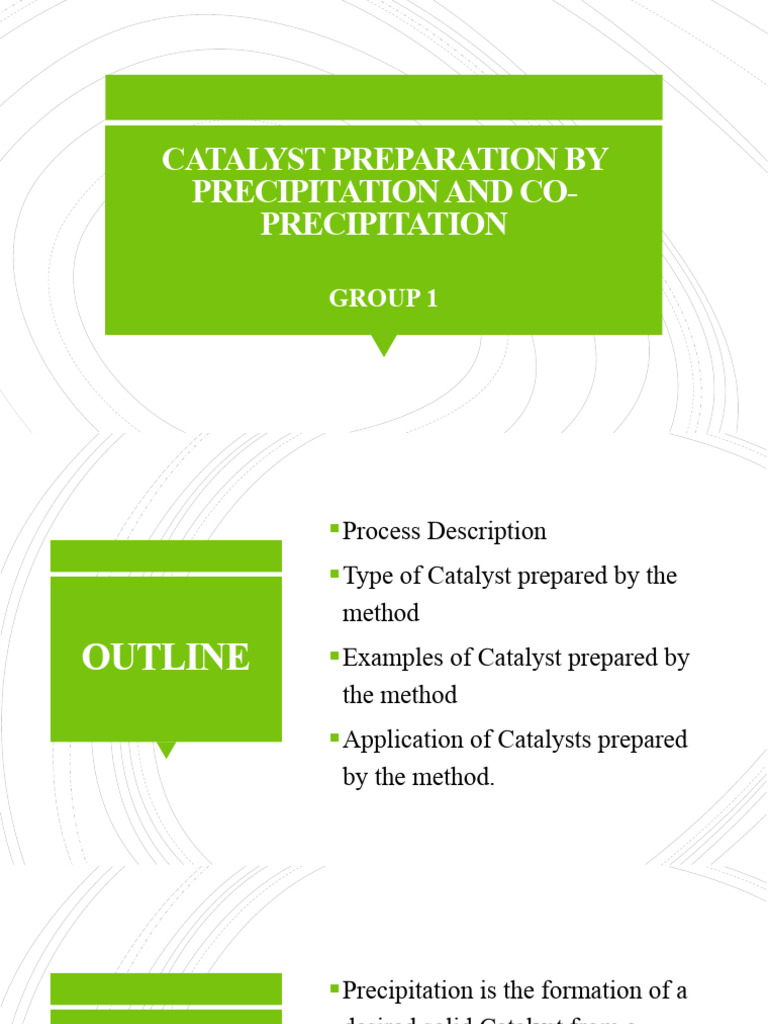 Catalyst Preparation Methods-G1 | PDF | Precipitation (Chemistry ...