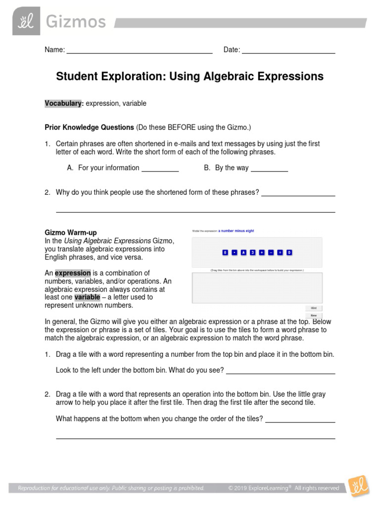 Alg Exp SE | PDF