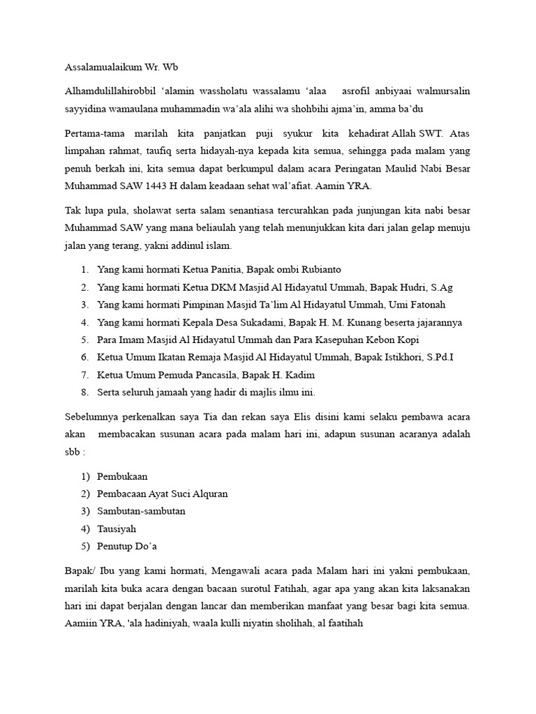 Assalamualaikum Wr | PDF