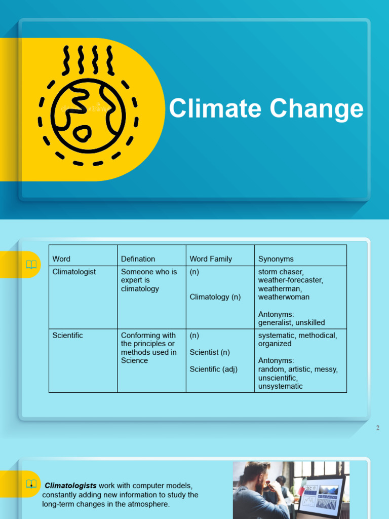 Unit (9) Climate Change (Vocabularies) | PDF