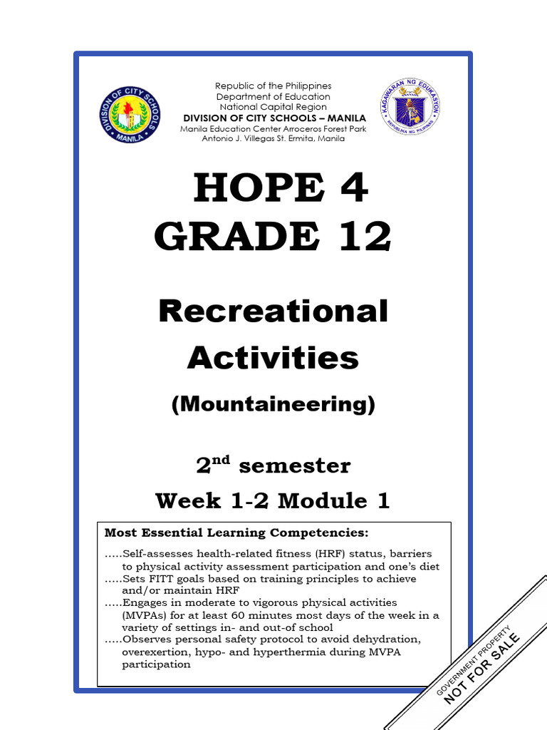 HOPE 4 - Q3 - Mod1 | PDF