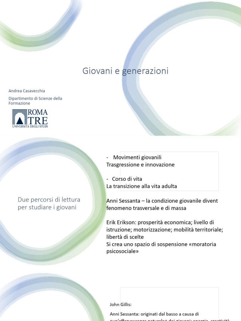 Giovani e Generazioni | PDF