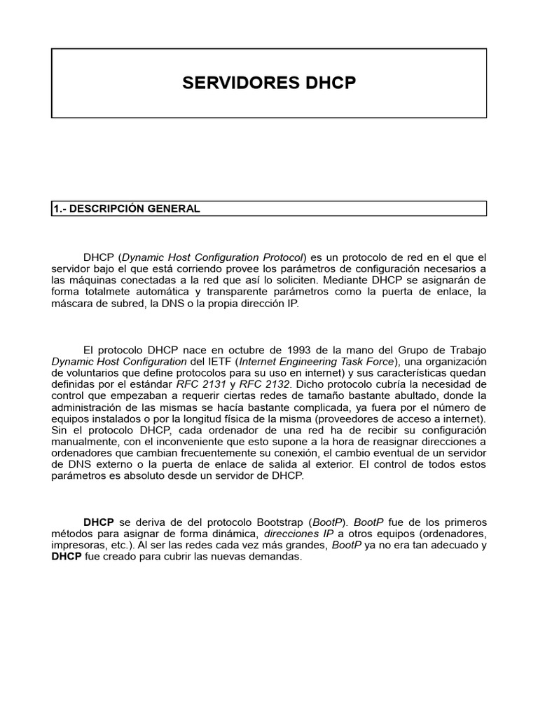 DHCP | PDF