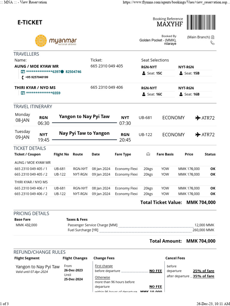 E-Ticket: Maxyhf | PDF