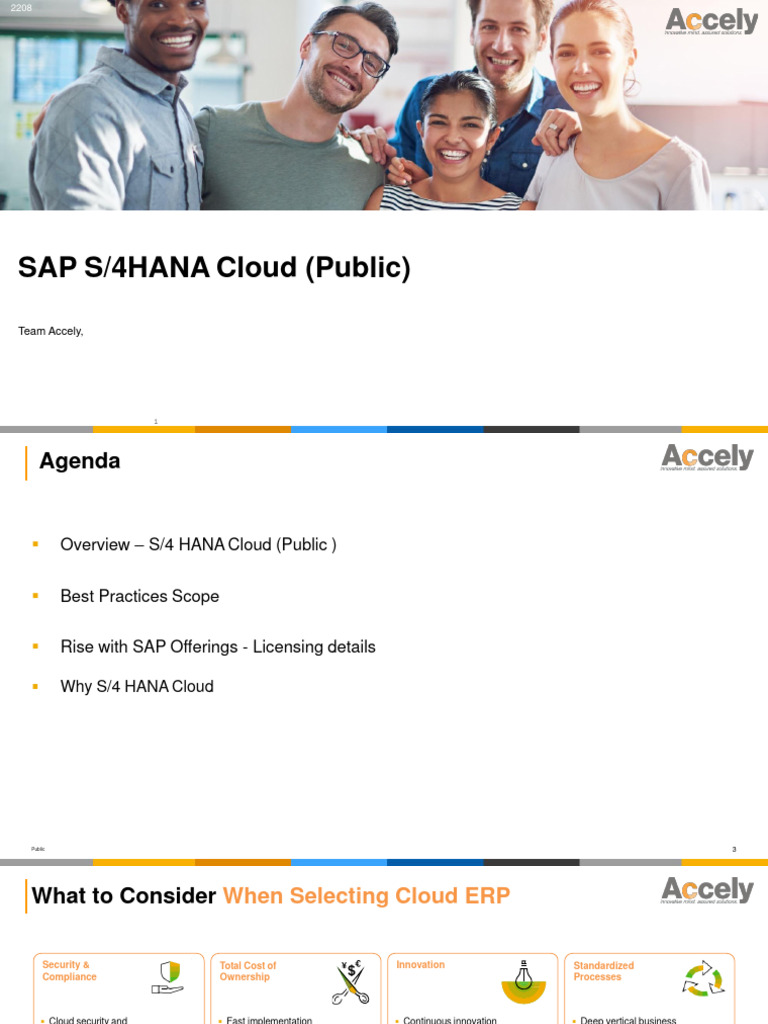 Accely - Presentation On Rise With SAP S4 HANA Public Cloud Solution v1 ...