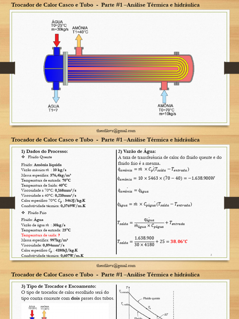 Trocador de Calor Casco e Tubo - Parte #1 | PDF | Calor | Transferência de calor