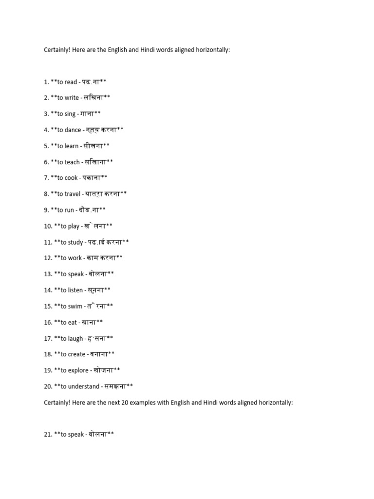 108 Words To Start With | PDF