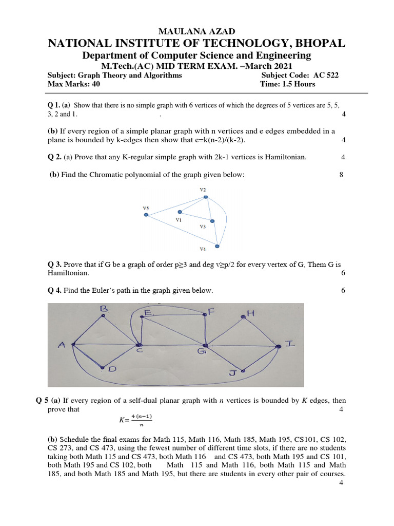 Graph Theory Mid Pdf